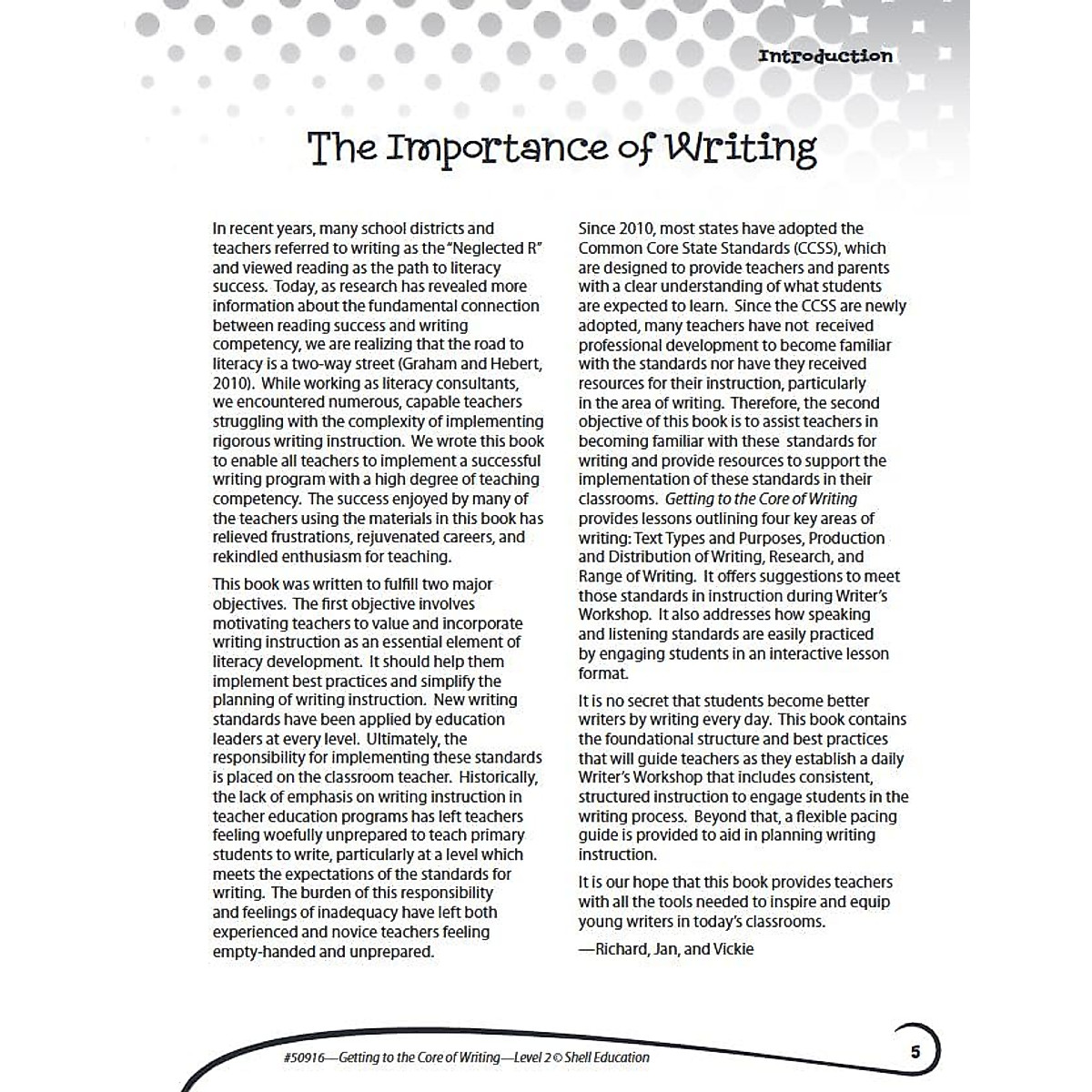Getting to the Core of Writing: Essential Lessons for Every Second Grade Student