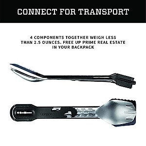 Gerber Gear ComplEAT Camping Utensils Cooking Tool Set, Silver