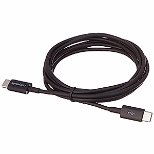 Amazon Basics USB Type-C to USB Type-C 2.0 Charger Cable - 6-Foot, Black