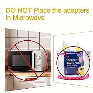 Narrow Neck Breastmilk Storage Bag Adapters for Medela Pumps, Compatible with Medela Maxflow Pumps to Use with Lansinoh and Nuk Breastmilk Storage Bags by PumpMom