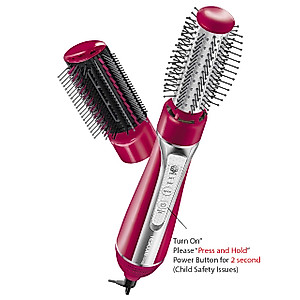 Tescom Double negative ionic Automatic World Voltage hair styler with 2 brush - Made in Japan (2020 Model)
