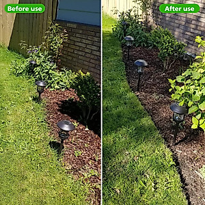 DenForste 43inch Edger Lawn Tool - Manual Lawn Edger - Border Edger, Half Moon Lawn Edger with T-Grip for Lawn, Garden or Sidewalk