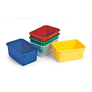 Angeles White Storage Tray, ANG7198W, Plastic Cubby Bin, Kids Classroom Organization for Daycare, Nursery or Preschool, Toddler Organizer Tray