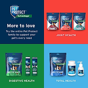 Pet Protect from The Makers of Advantage Vet-Formulated Daily Multivitamin for Dogs | 60 Chews with Vitamins