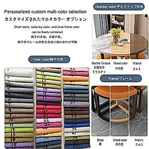 Round Coffee Tables,Dining Room Table Set,Kitchen Table and Chairs for 4,Negotiation Reception Tables and Chairs 1 Table and 4 Chairs ,for Home,Balcony,Coffee Shop,Library,Reception,Saving Space ( Col