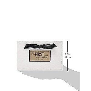 The Grandparent Gift Co. First Grandson Brag Book - Faux Suede Photo Album for New Grandparents
