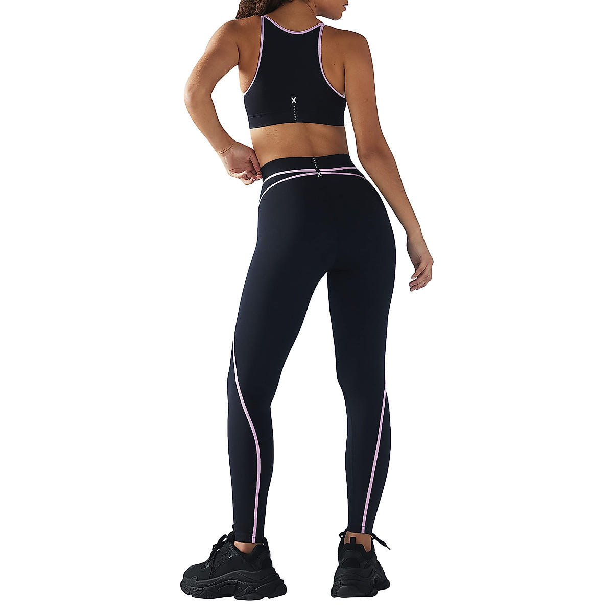 Savage X, Womens, X Mesh High-Waist Legging, Black Caviar, M