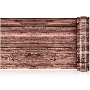 Timgle 15.7" x 984" Wood Grain Peel and Stick Wallpaper Faux Wood Contact Paper Removable Self Adhesive Vinyl Film Vintage Rustic Wall Roll Cover for Cabinet Drawer Shelf Liner Furniture (Wood Grain)