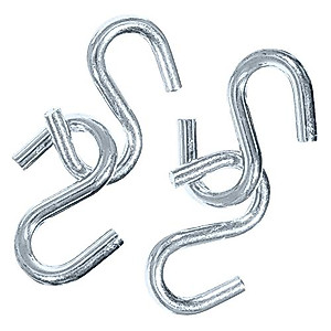 Paracord Planet - 4 Packs - S Shaped Hooks S Hanging Hooks S Metal Hanger - 3/8 Inch Thick, 3 Inches Long