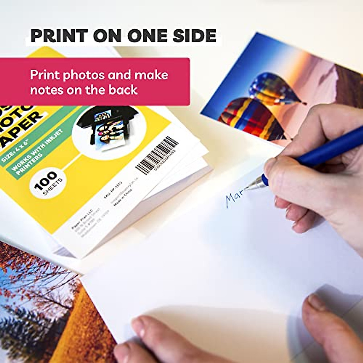 Photo Paper 4x6 Glossy (100 Sheets) Photo Paper For Printer - Works With Inkjet Printer - Picture Paper For Printer - Copy Paper Photo Quality // Paper Plan