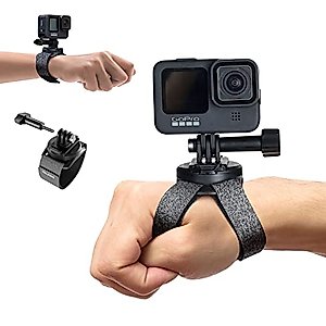 TELESIN Upgraded Wrist Strap, 360 Rotation Arm Plam Ankle Mount Band Holder Cycling Mount for GoPro Max Hero 11 10 9 8 7 6 5 Insta360 One R X2 Go2 DJI Osmo Action 2 Camera Accessories