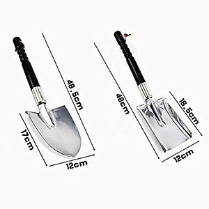 Happyyami 1pc Wide Garden Shovel Garden Utensil Tool Garden Spade Gardening Shovel Digging Spade Transplanting Shovel Lawn Shovel Flower Pot Indoor Plant Tools Utensils Wooden Bonsai