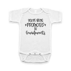 Pineapple Pancake Kids Pregnancy Announcement For Grandparents - You’re Being Promoted To Grandparents Infant Bodysuit