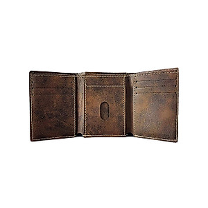 Slattery Irish Coat of Arms Rustic Leather Wallet