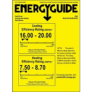 Cooper&Hunter 36,000 BTU, 230V, 17.5 SEER2, Ductless Mini Split AC/Heating System Pre-Charged Inverter Heat Pump with 16ft Installation Kit