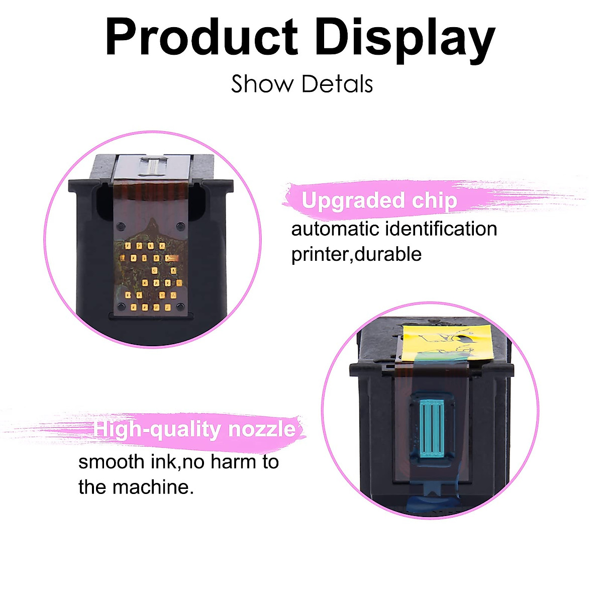 QUEENPRINT for HP 67XL Ink Cartridges Replacement for HP 67 67XL 67 XL Combo Pack for Envy Pro 6055 6455e 6055e 6400 6452 6052 6455 DeskJet 4100 2700 2742e 2755e 2752 4152 4155e (Black Tri-Color)