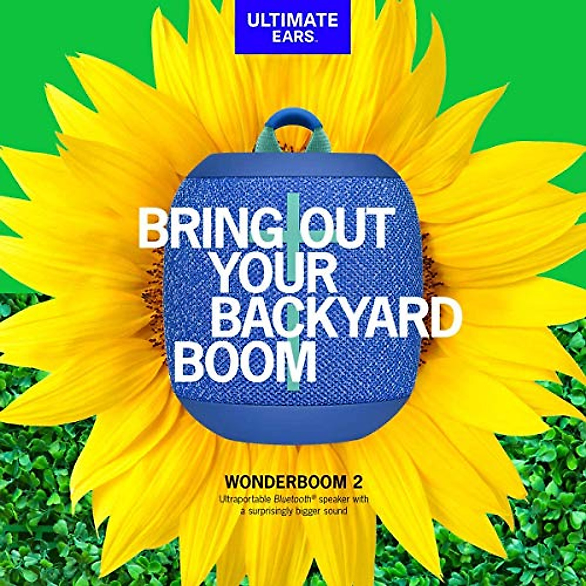 Logitech Ultimate Ears WONDERBOOM 2 Portable Waterproof Bluetooth Speaker - Wireless Boom Box - Non Retail Packaging (Radical Red)