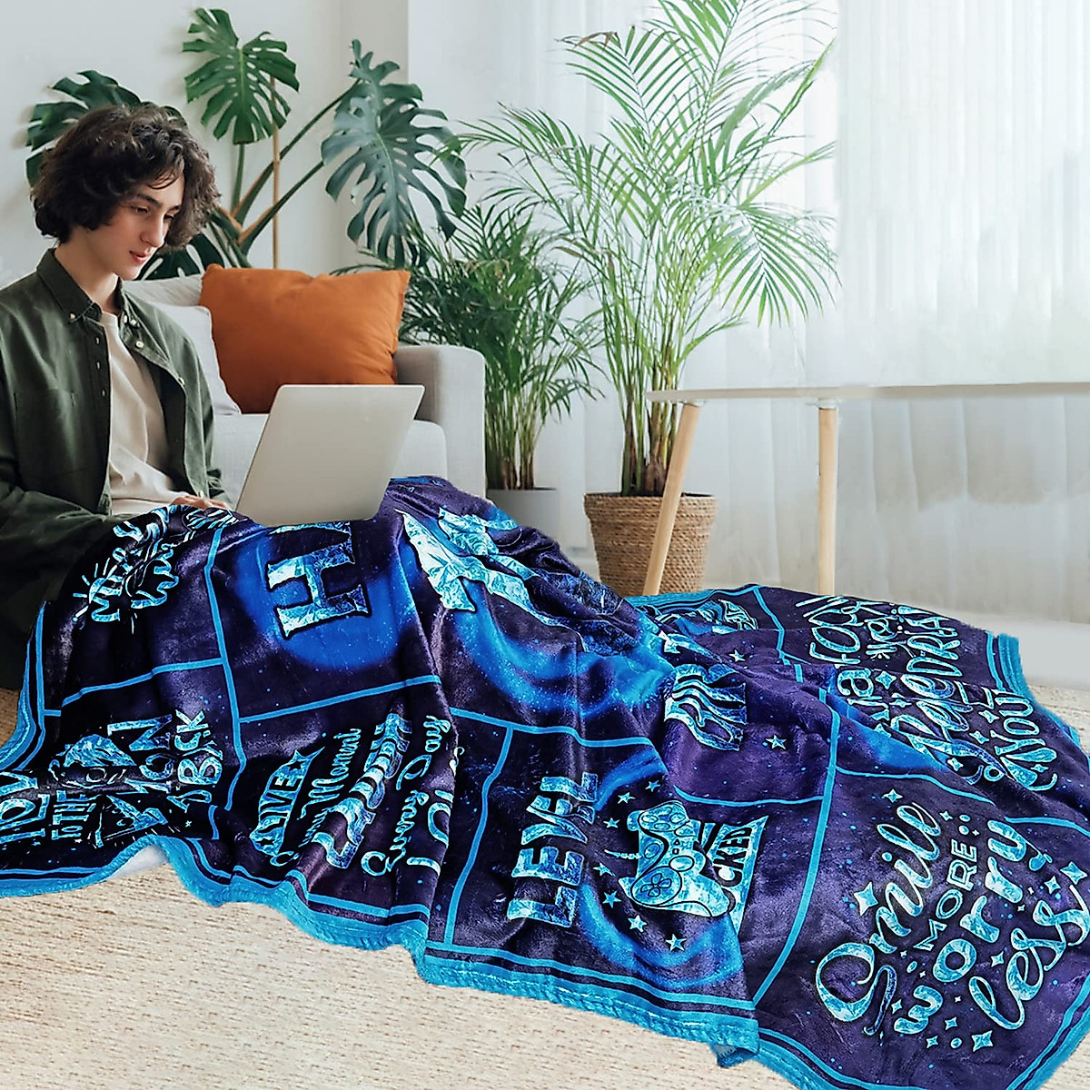 13 Year Old Boy Gift Ideas, Gifts for 13 Year Old Boy, 13th Birthday Gifts for Boys, 13 Year Old Boy Birthday Gifts, 13th Birthday Decorations for Boys, 13 Year Old Boy Gifts Throw Blanket 50"X60"