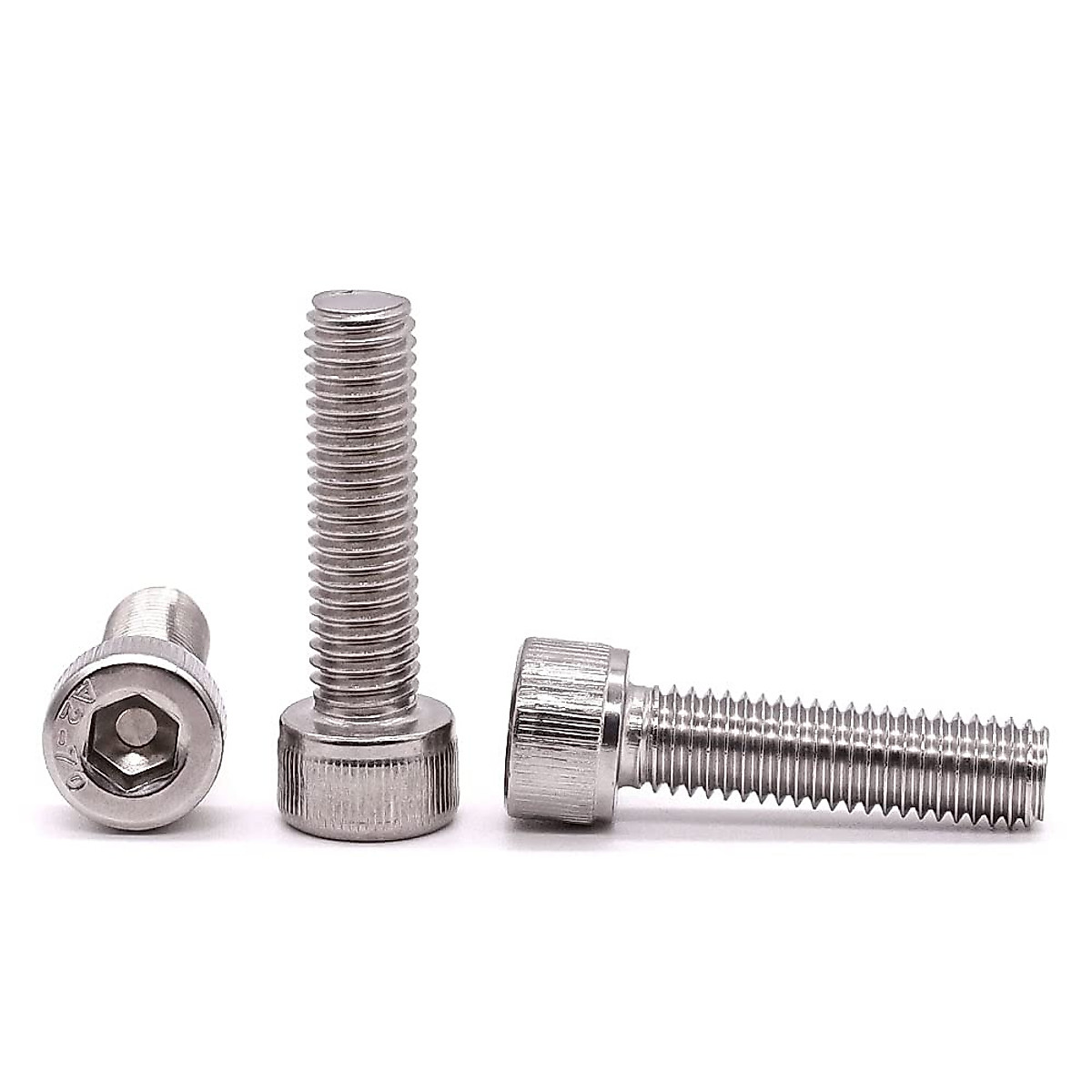 M5-0.8 x 45mm Socket Head Cap Screws Bolts, 304 Stainless Steel 18-8, Allen Socket Hex Drive, Full Thread, Coarse Thread, Bright Finish, 20 PCS