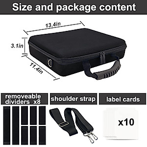 Lumus&Solem Extra Large Game Card Case for 2300-2500+ Cards, Suitable for The Expansion of C.A.H Game Cards and All Other Card Games（Black