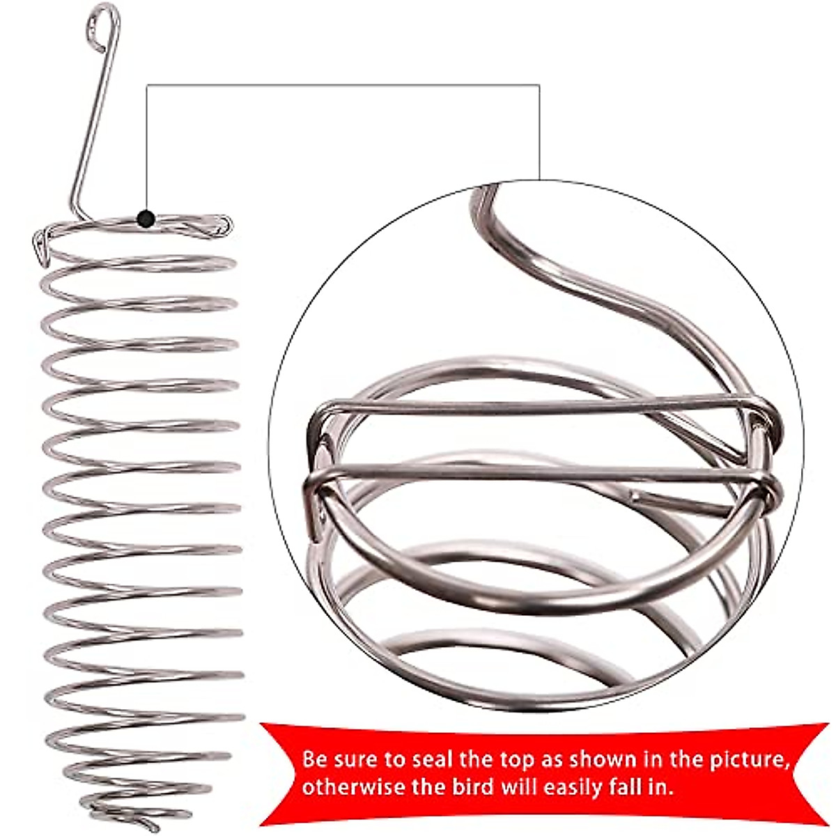 QBLEEV Bird Food Holder, Parrots Foraging Toys for Birdcage, Hanging Stainless Steel Bird Treat Feeders, Bird Food Basket for Fruit Vegetable Grain Wheat，Chew Toys for Conures Parakeets Cockatoos