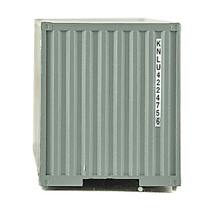 Walthers SceneMaster HO Scale Model of Nedlloyd (Gray, Orange, Black) 40' Hi Cube Corrugated Container W/Flat Roof,949-8219