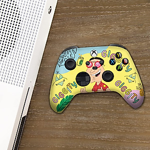 Quagmire Gigity Customised Wireless Controller for Xbox by BCB. Original Xbox Controller Compatible with Xbox One / Series X & S Console. Customized with Water Transfer Printing (Not a Skin)