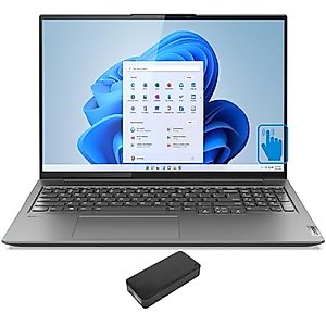 Lenovo Slim 7i Home & Business Laptop (Intel i7-12700H 14-Core, 32GB LPDDR5 4800MHz RAM, 1TB SSD, Intel ARC A370M, 16.0" 120 Hz Touch Wide QXGA (2560x1600), WiFi, Win 11 Home) with USB-C Dock