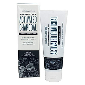 Schmidt's Wondermint with Activated Charcoal Toothpaste, 4.70 oz / 3pk