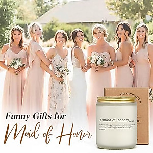 Maid of Honor Gifts, Bridesmaid Proposal Gifts, Bridal Party Bachelorette Wedding Gift from Bride, Bridesmaid Gift for Bestie Friend Sister Sister-in-Law, Lavender Scented Candle