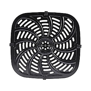 Universal Air Fryer Grill Pan Food Separator Cooking Divider Kitchen Square Nonstick Fry Coating Pan Fit For Chefman 8QT Air Fryer Toaster Oven Combo-french Door Liners Cookbooks Dishwasher Safe Large