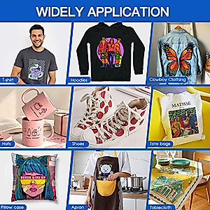 Yamation DTF Powder Kit, DTF Adhesive Powder Include Fine Medium Coarse, White Black DTF Transfer Powder Hot Melt Adhesive applies to All DTF Transfer Printers for Digital Prints on DTF Supply