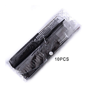 10PCS Black Hair Comb Set Hair Styling Comb for Women Men Kids Hairdressing Hair Cutting Combs for Hair Styling Tool