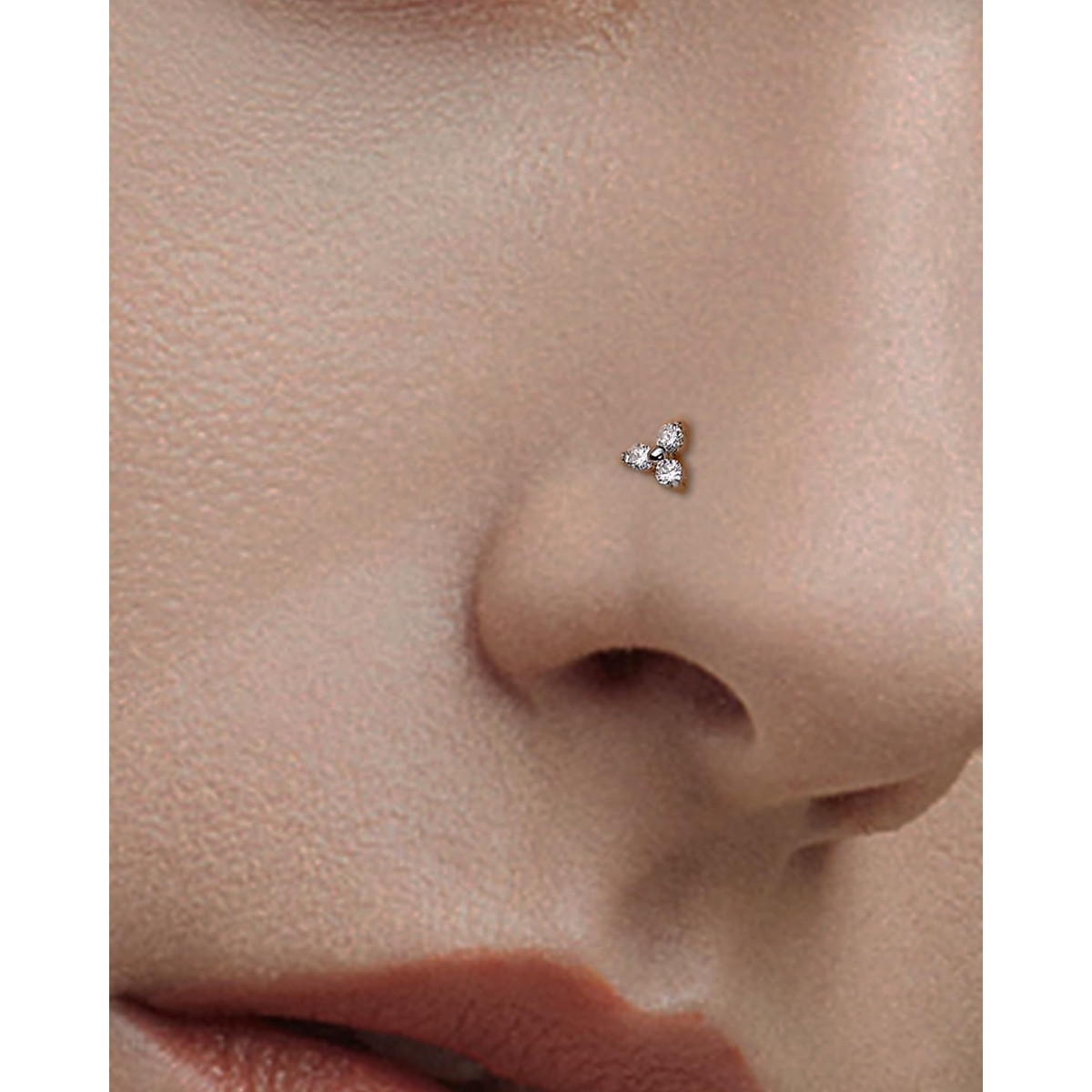 MODRSA Nose Rings Nose Rings Hoops Nose Ring Surgical Steel Nose Piercings Jewelry Double Hoop Nose Rings for Women Silver Nose Rings 20 gauge