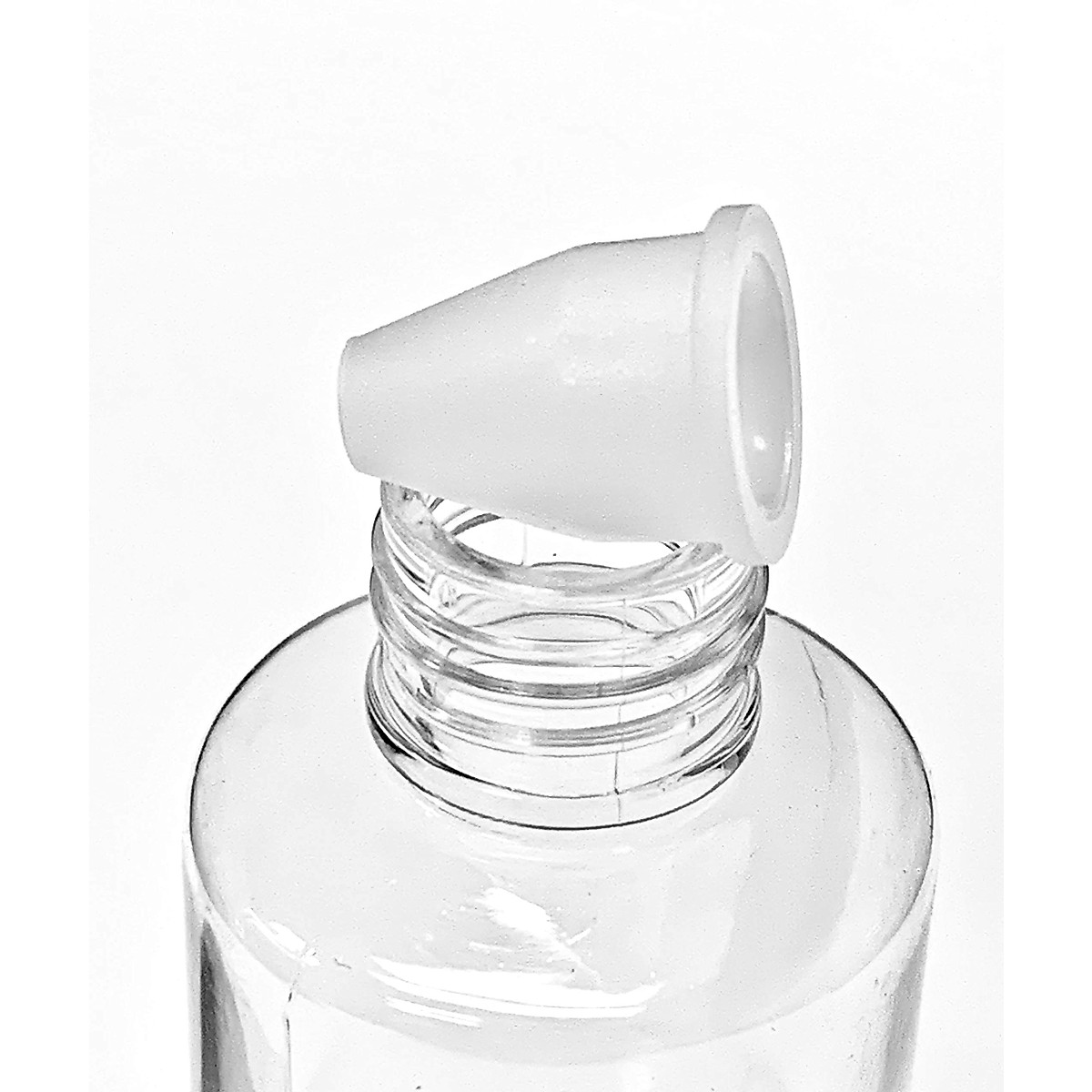 SMFE 20ml Plastic Empty Refillable Nail Polish Touch Up Bottle with Mixing Marble, Conservation Insert and Brush Top, Pack of 2