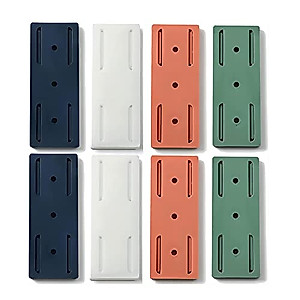 8Pcs Power Strip Holder - Adhesive Punch-Free Socket Holder Set - Power Strip Mount for Cable Management in Kitchen, Home & Office