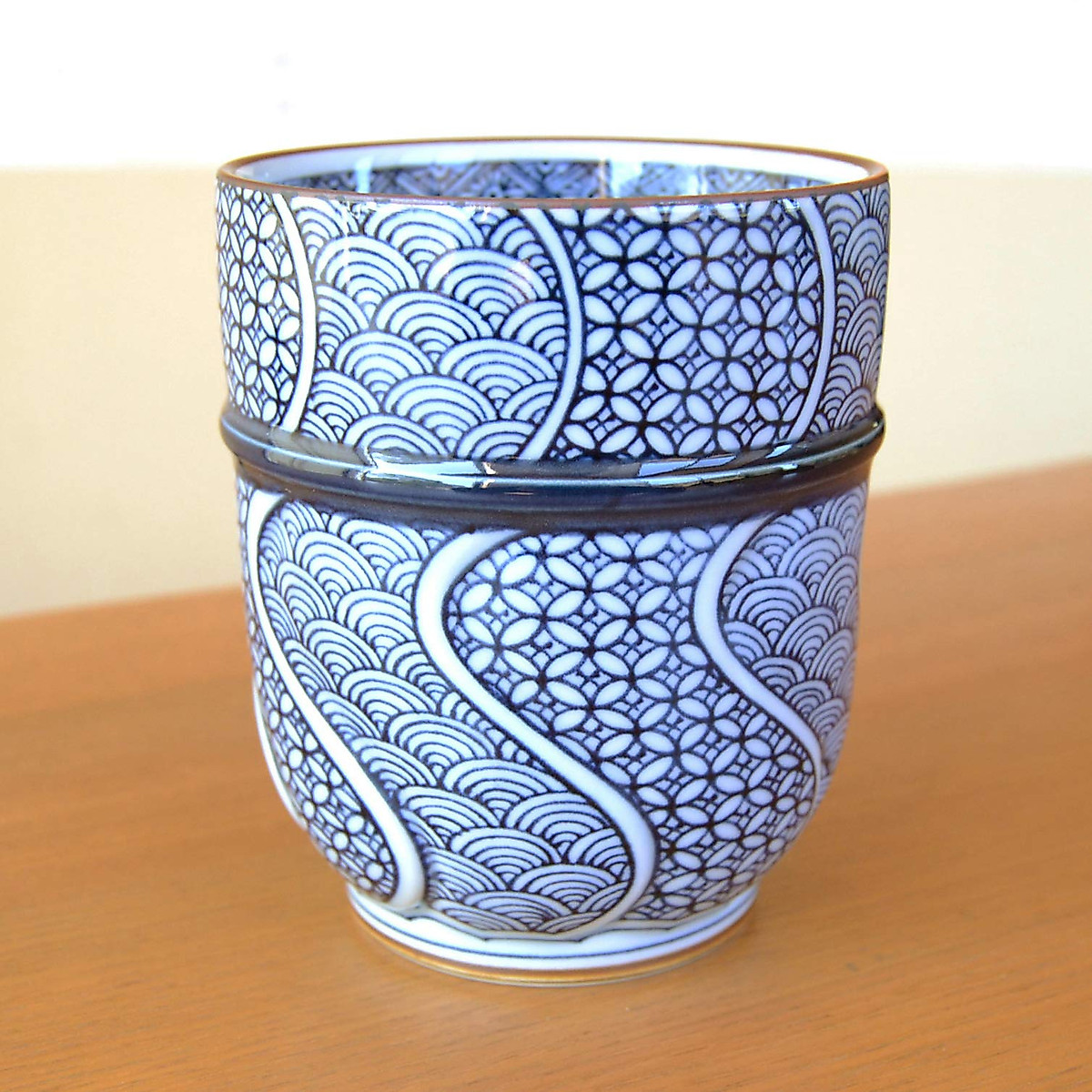 有田焼やきもの市場 Japanese Yunomi Tea Cup Arita Imari ware Made in Japan Jimon-Ori Large