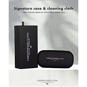 Christopher Cloos - Pampelonne On The Rocks - Danish Design Blue Light Glasses for Men & Women - Fashion designer glasses - Computer Glasses - Unisex - Non Prescription - Prescription Ready