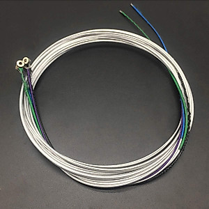 JYsun Cello Strings 1 Full Set A-D-G-C Steel Core Aluminum Magnesium Wound for Size 1/4 1/2 3/4 4/4 with 1 Piece Cleaning Cloth for Musical Instrument