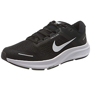 NIKE Men's Air Zoom Structure 23 Trail Running Shoe, Black White Anthracite, 9