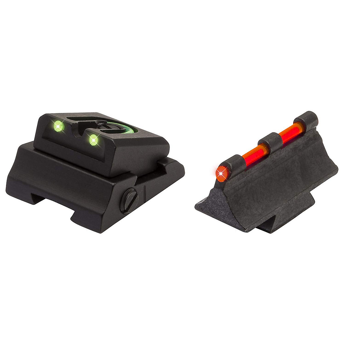 Truglo Slug Gun Series Fiber-Optic Replacement Sights for Factory Dovetails, Compatible with MOSSBERG / 0.060" Front, 0.040" Rear