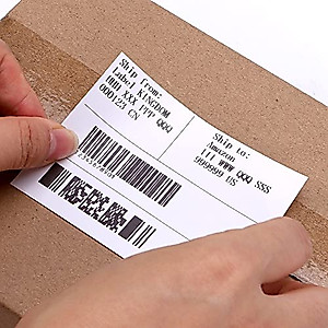 Label KINGDOM Label Replace for Brother Ql-820nwb DK-2205 Continuous Length 62mm x 30.48m (2-3/7" x 100') Paper Label Roll for QL 800 QL-1110NWB Label Printers (6 Rolls+ 1 Refillable Cartridge)