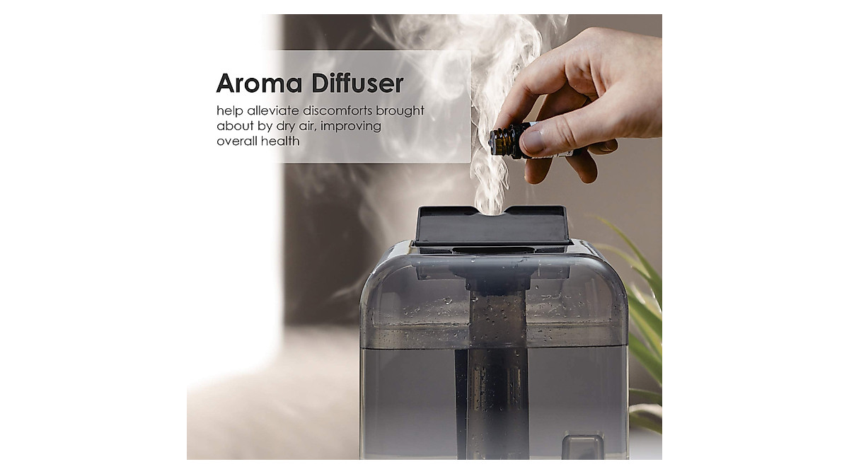 HemingWeigh Ultrasonic Mist Air Humidifier - Quiet & Remote Control