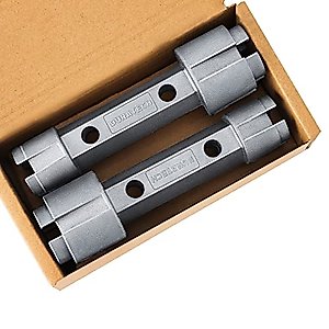 DURATECH 2-Pack Tub Drain Remover Wrench, Tub Dual Ended Drain Wrench, Aluminum Alloy Wrench for Bath drains, Shower Drains and Closet Spuds