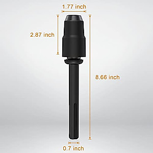 SDS MAX to SDS Plus Adapter for Rotary Hammers, Black