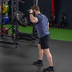 Titan Fitness Single Handle Fat Grip Landmine Press, 1.3" Dia. Smooth Grip, Fits Over Olympic Bar Sleeve & Secures with Threaded Stop Pin, Ideal for Rows, Overhead Presses, Upright Rows, Curls