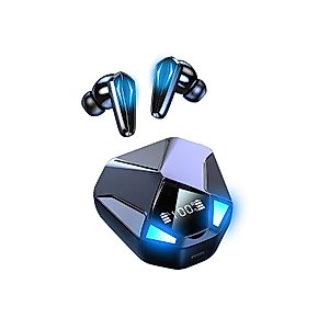 YISMO Bluetooth Gaming and Active Waterproof Earbuds, Wireless Bluetooth Noise Cancelling Earbuds for Smartphones, Android, PC and Mac, Black