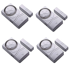 HENDUN Bundles of Wireless Door Alarm 2 Sets with Remote and 4 Sets Without Remote