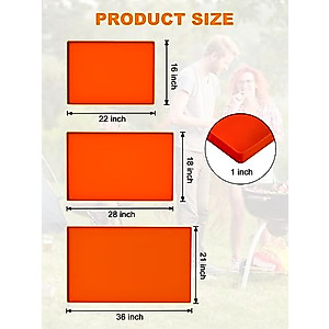 Artnice Silicone Griddle Mat for Blackstone Griddle, 36" Heavy Duty Food Grade Silicone Griddle Mat, All Season Cooking Protective Griddle Grill Cover, Blackstone accessories, Orange