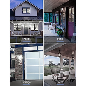 MikeWin Dusk to Dawn Light Bulbs Outdoor, Auto ON/Off Light Sensor LED Bulb 13W(100W Equivalent) Super Bright A19 E26 5000K Daylight Security Light Bulbs for Porch Garage Patio Front Door, 2 Pack